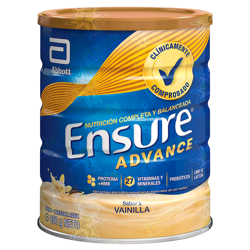 Ensure Advance Vainilla Alimento en Polvo 850 g Abbott | Pehuén Farmacias