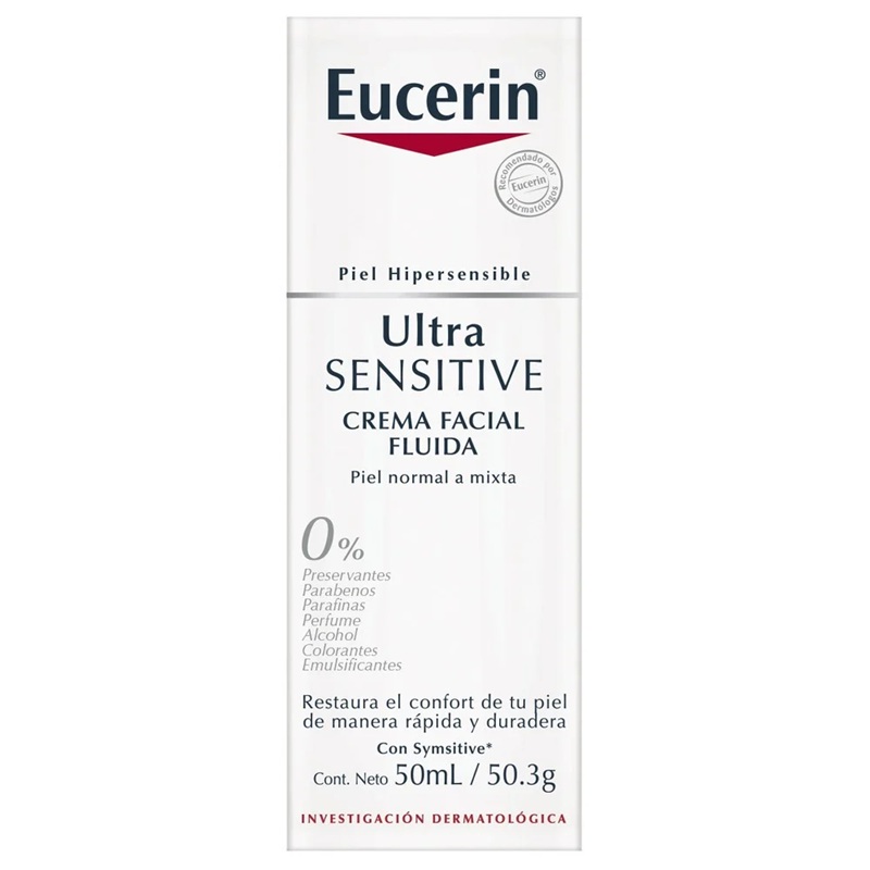 Ultra Sensitive Crema Facial Fluida Piel Sensible 50 mL Eucerin ...