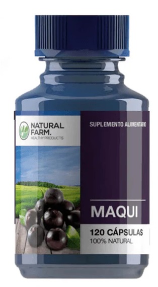 Maqui 120 Cápsulas Natural Farm | Pehuén Farmacias